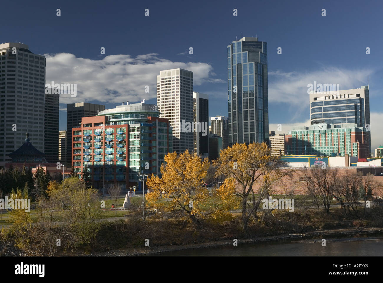 Canada, Alberta, Calgary: Downtown Calgary, View Eau Claire Market Area ...