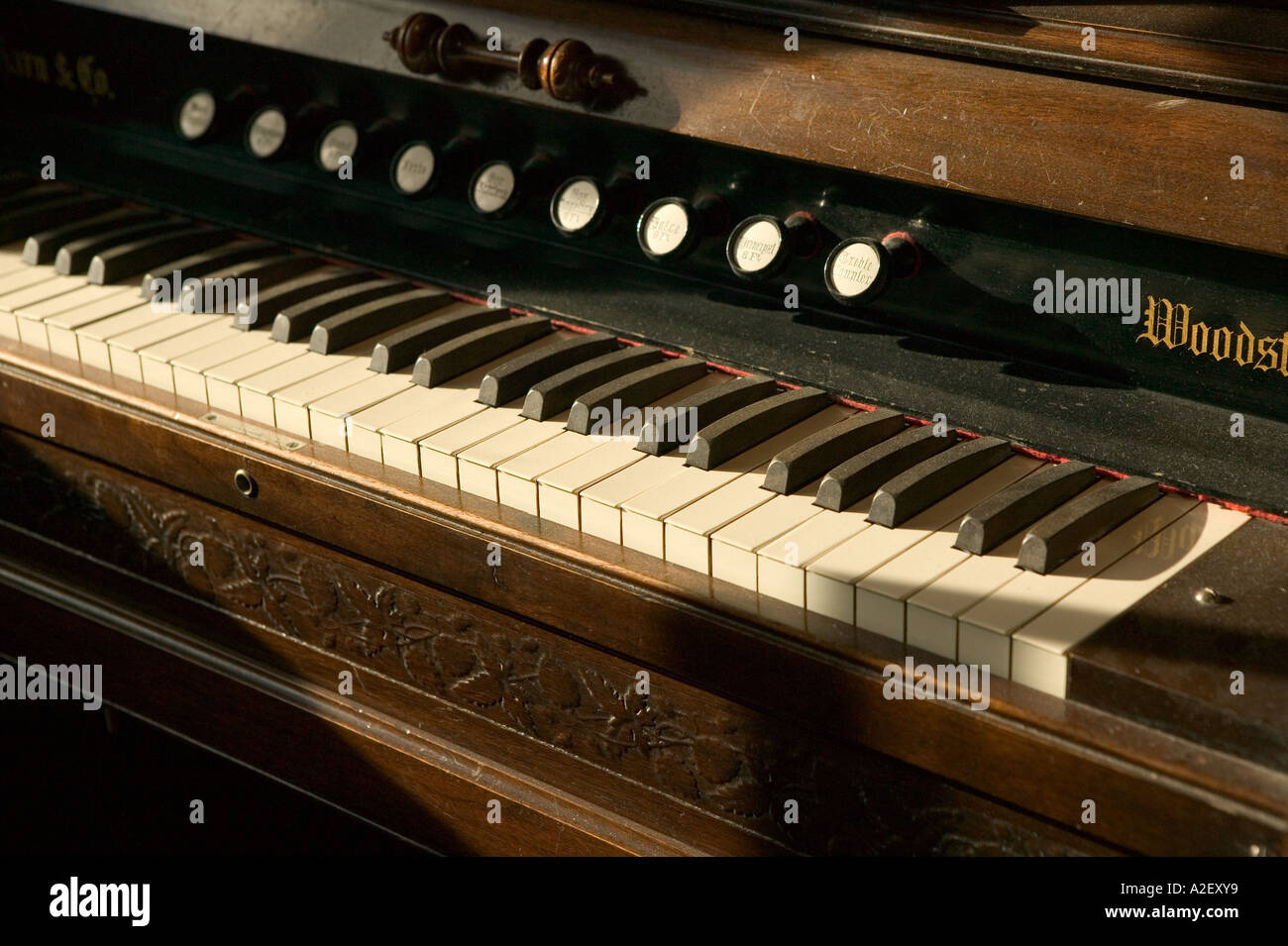 Canada, Alberta, Calgary: Fort Calgary Historic Park, Antique Organ ...
