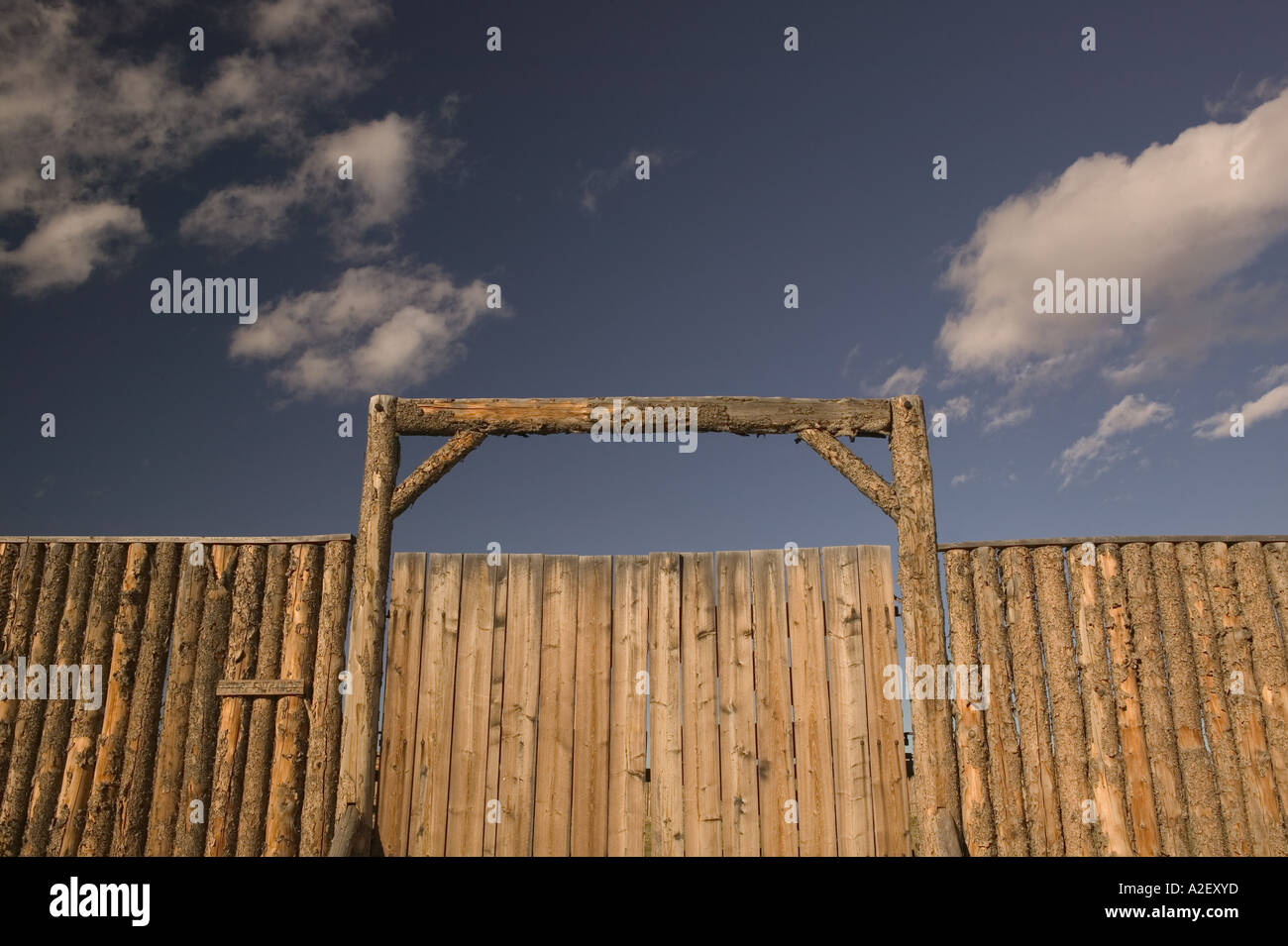 Canada, Alberta, Calgary: Fort Calgary Historic Park, Exterior Stockade ...