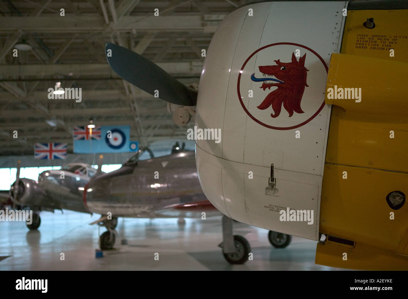 Canada, Alberta, Edmonton: Alberta Aviation Museum Harvard WW2 Trainer ...