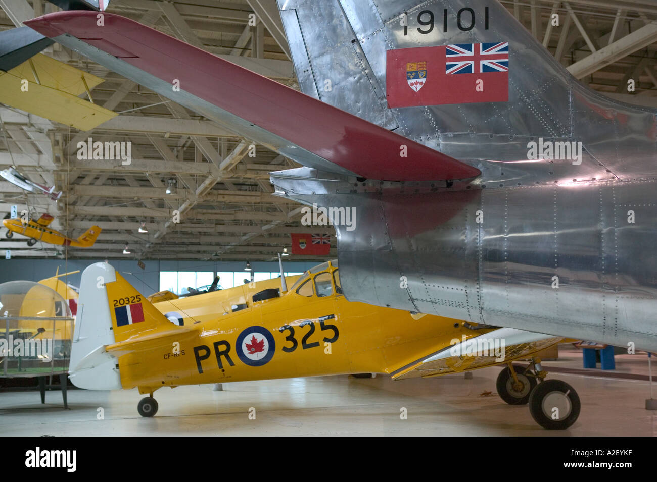 Canada, Alberta, Edmonton: Alberta Aviation Museum Harvard WW2 Trainer ...