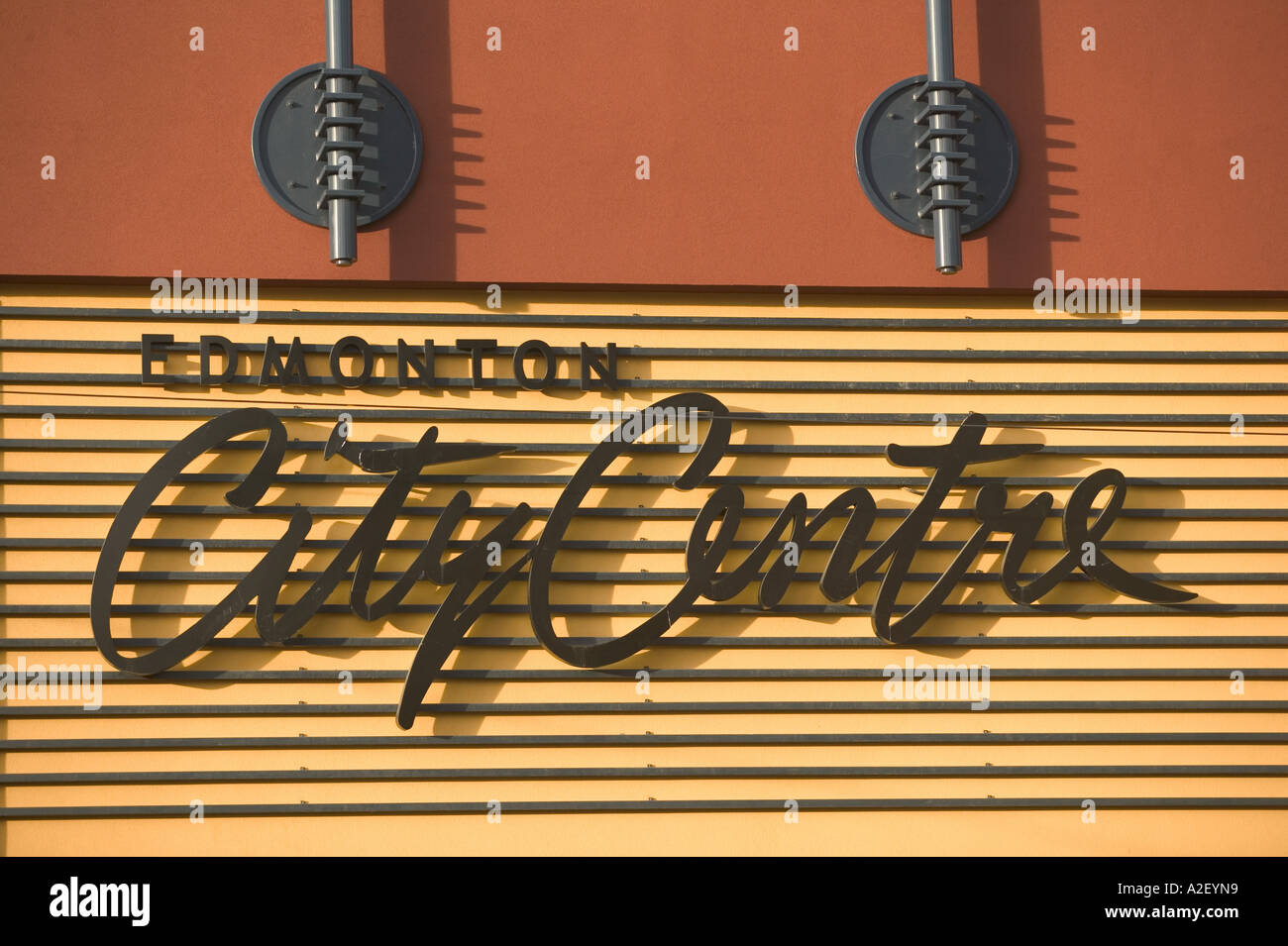 Canada, Alberta, Edmonton: Edmonton City Centre Mall Sign Stock Photo ...
