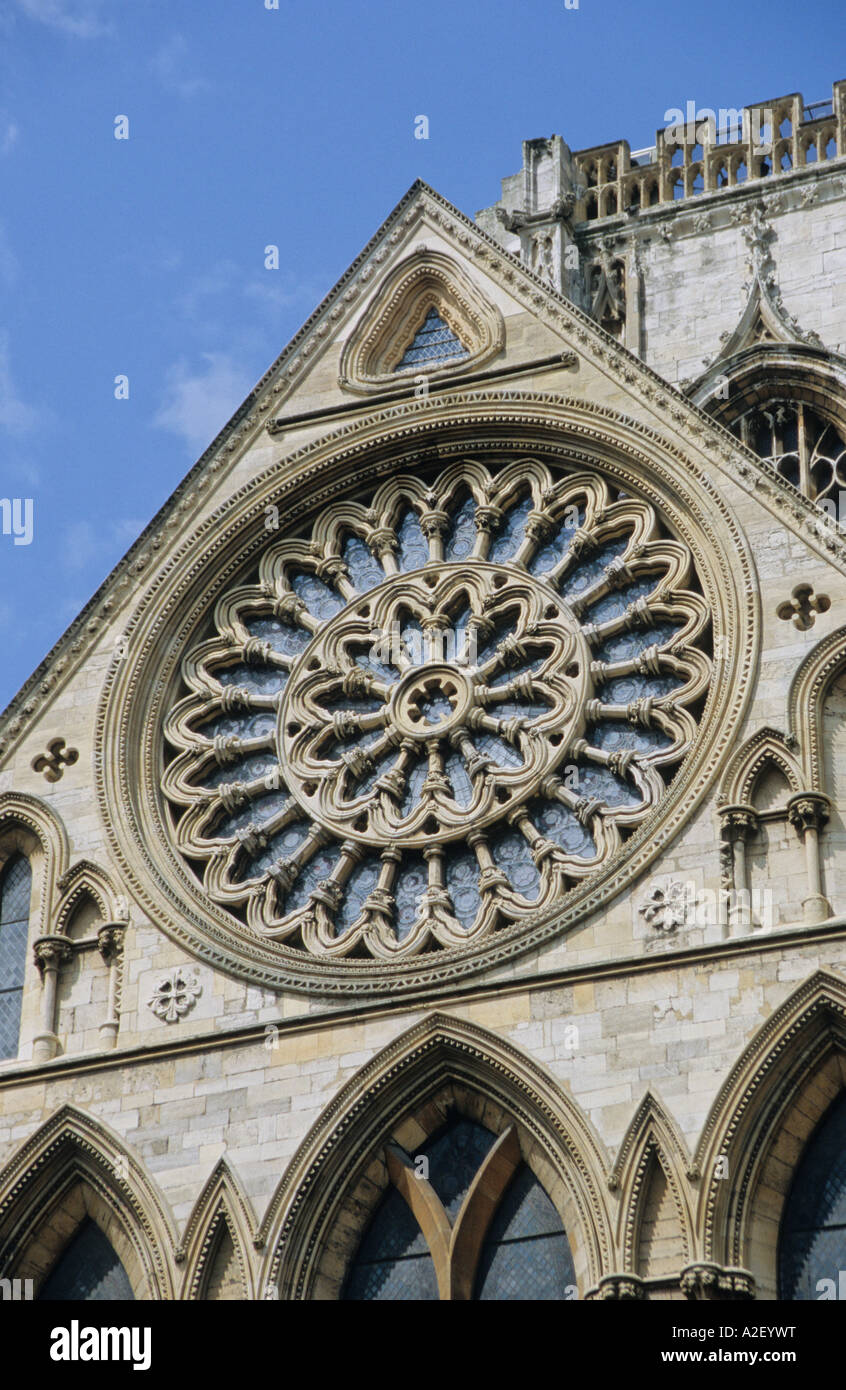 Rose Window, York Minster, UK Stock Photo - Alamy
