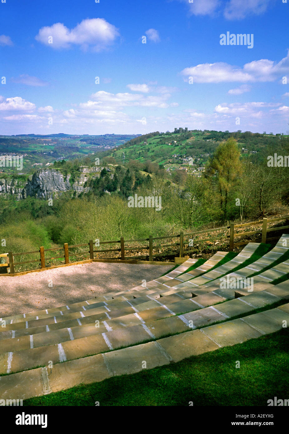 The open air amphitheatre and Derwent Valley gorge at the Heights of ...