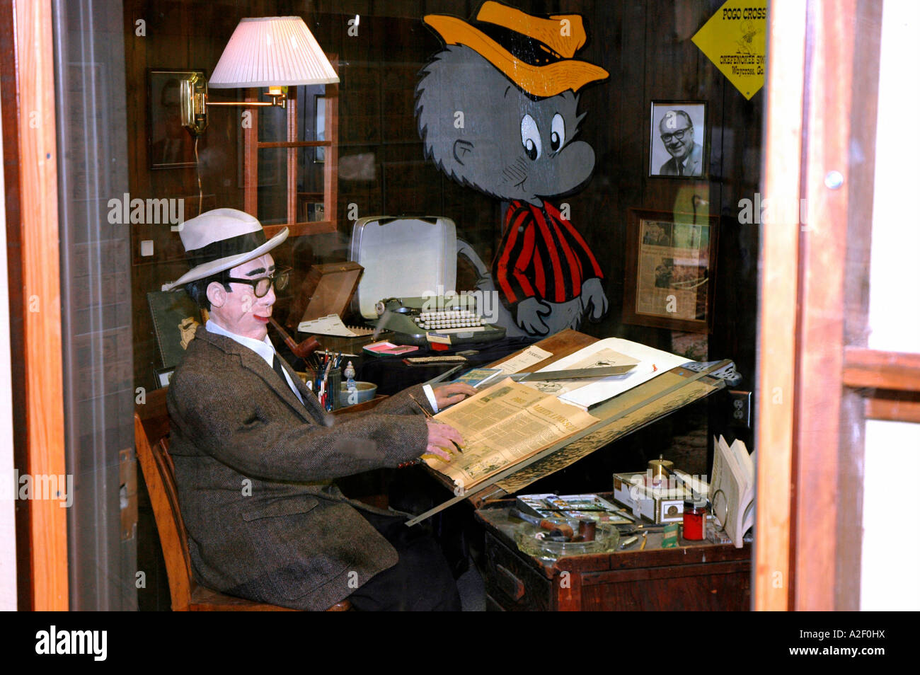 P32 064 Okefenokee - Walt Kelly Creator Of Pogo Display - Georgia Stock ...