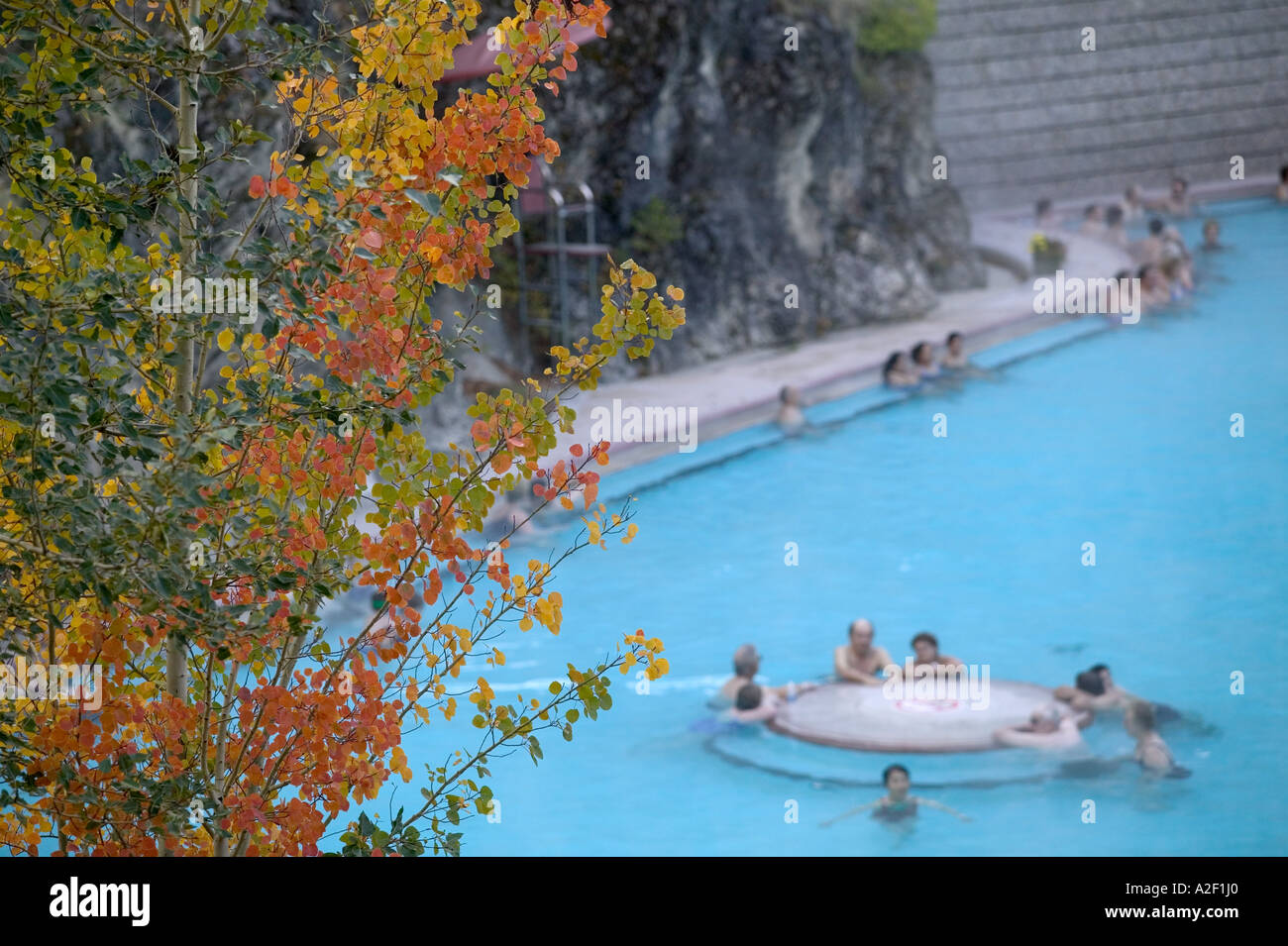CANADA, British Columbia, The Rockies. Village of Radium Hot Springs ...