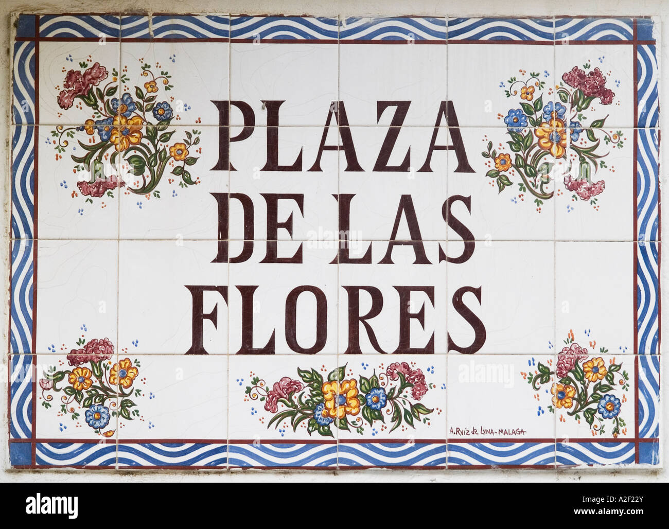 Sign notice ceramic tile hi-res stock photography and images - Alamy