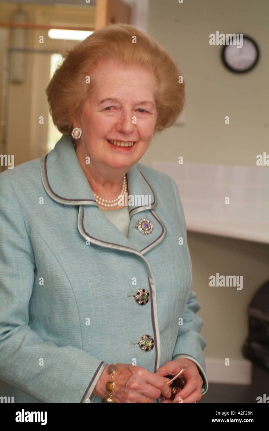 Prime minister margaret thatcher blue hi-res stock photography and ...