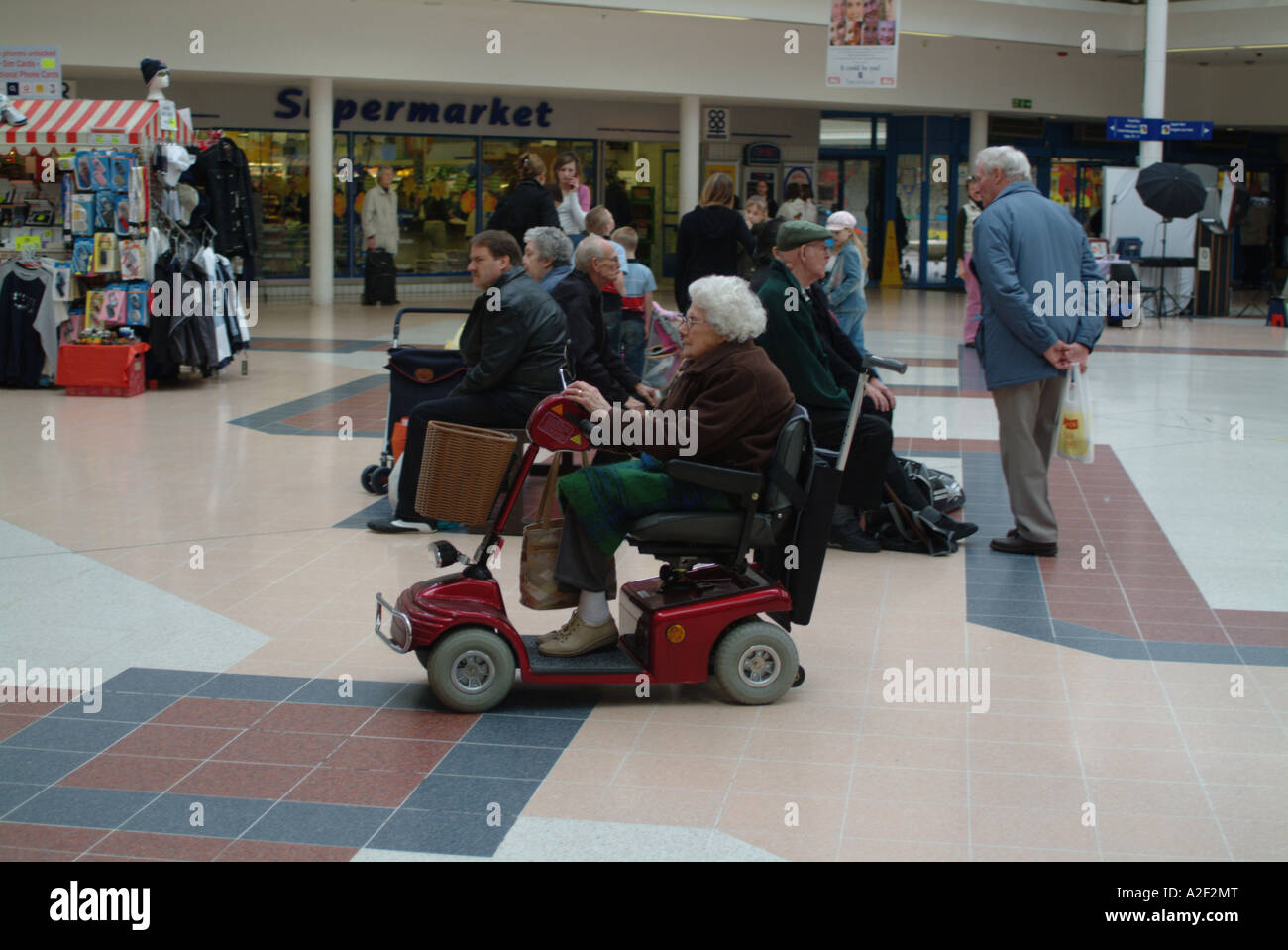Interior of Templars Square shopping centre, Cowley, Oxford, England ...