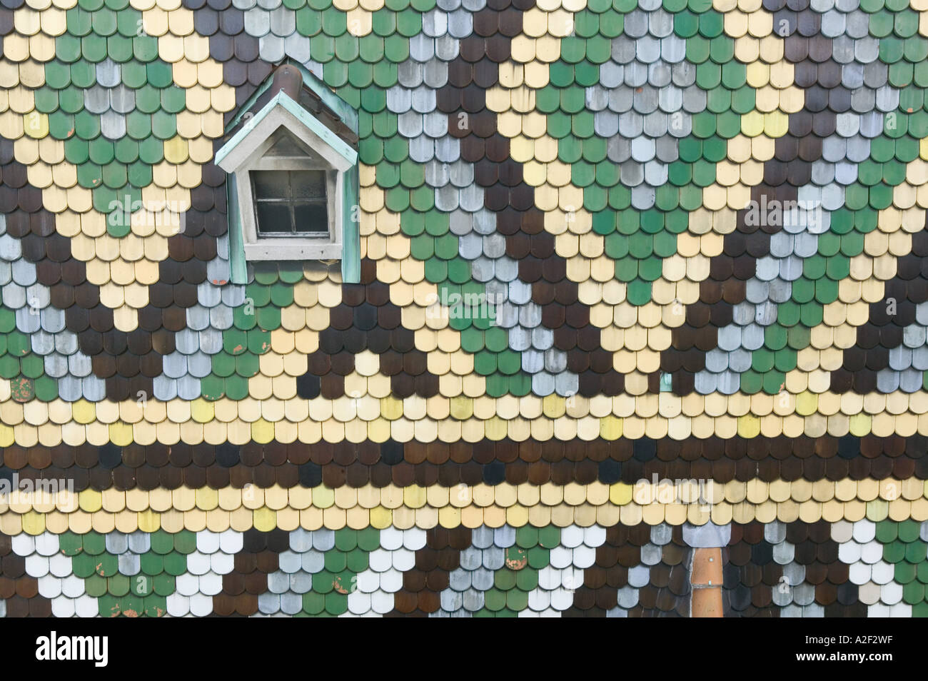 AUSTRIA, Vienna: The Stephansdom Cathedral Roof Tile Detail Stock Photo ...