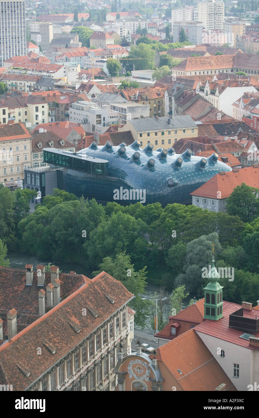 Austrica, Styria, Stiermark, Graz, Kunsthaus Graz, Art Museum by Peter ...