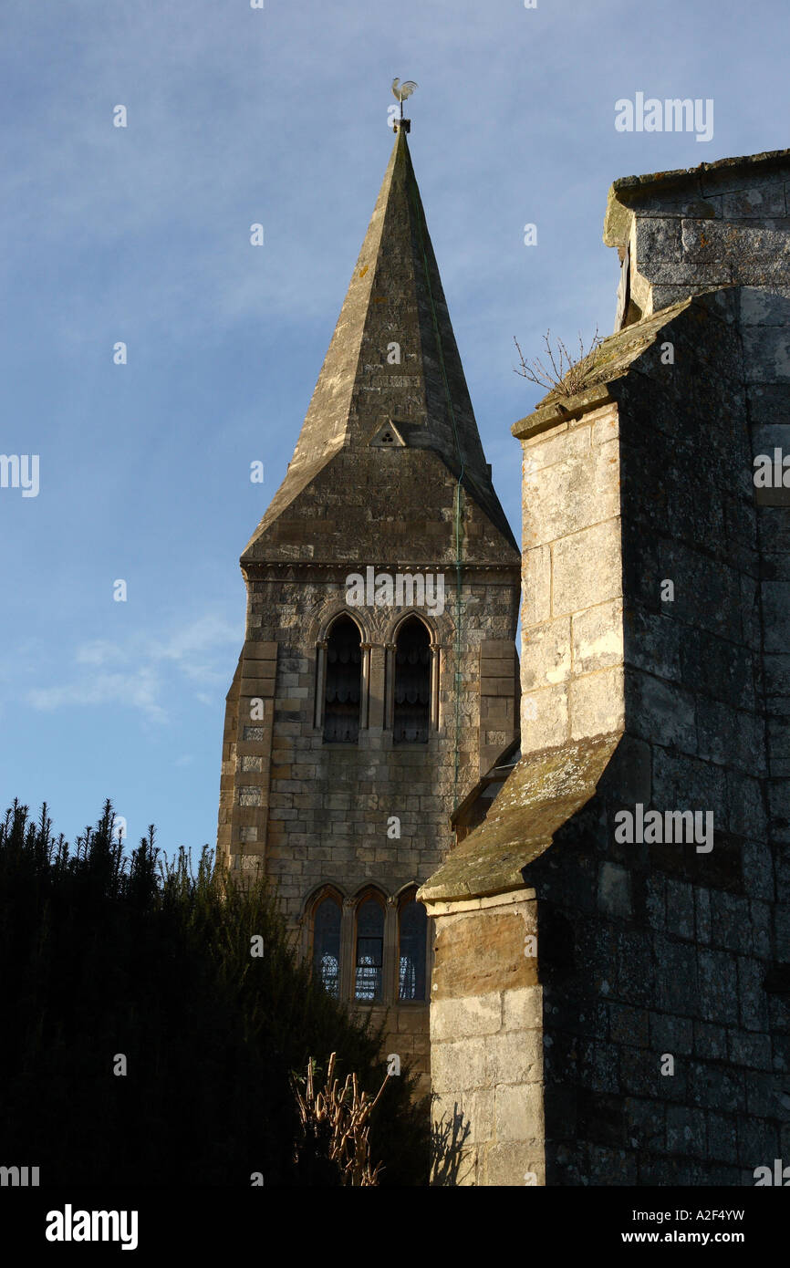 The spire of Huntington Parish Church in north Yorkshire Stock Photo ...