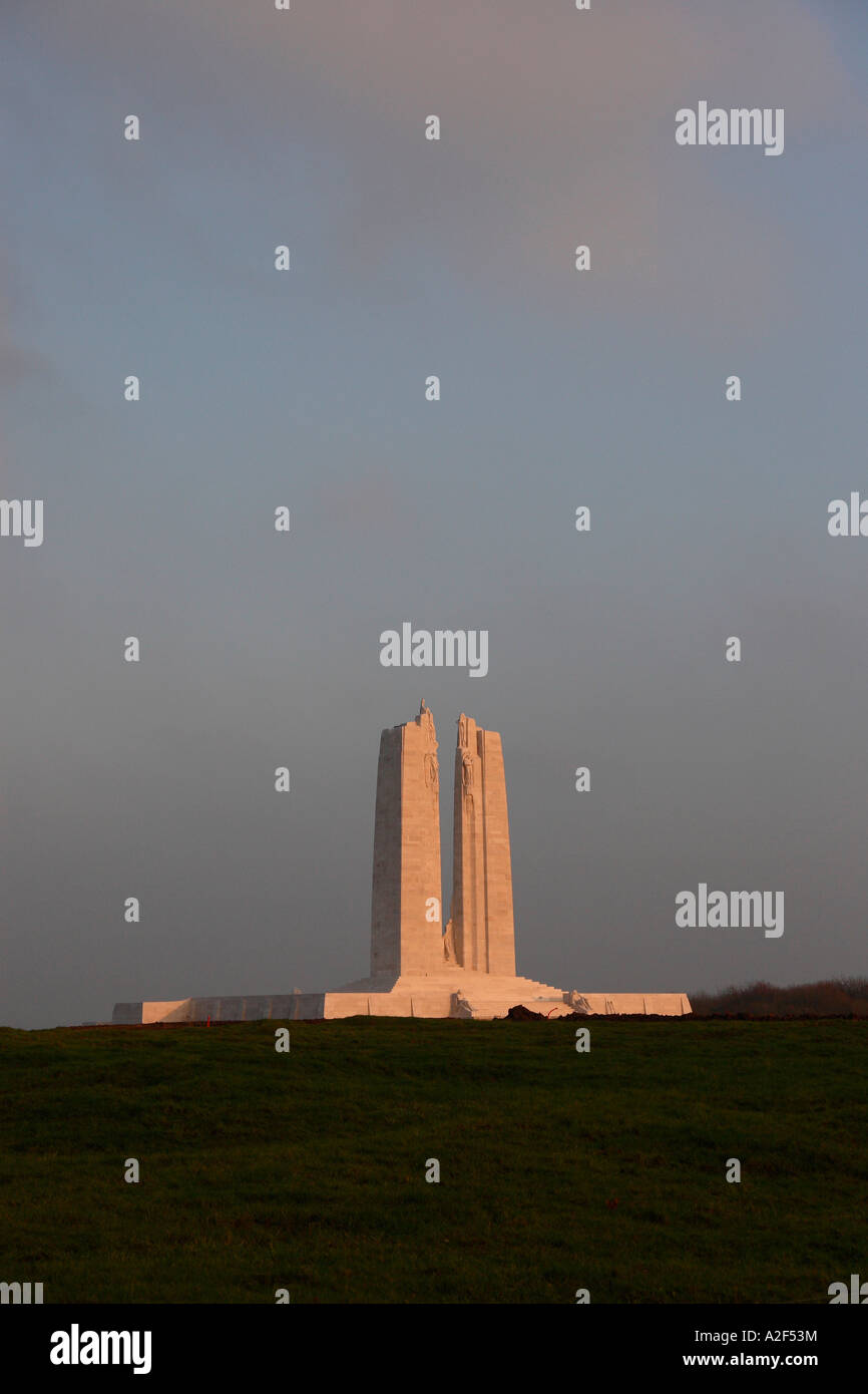 The monument to Canadian war dead at Vimy Ridge in northern France ...