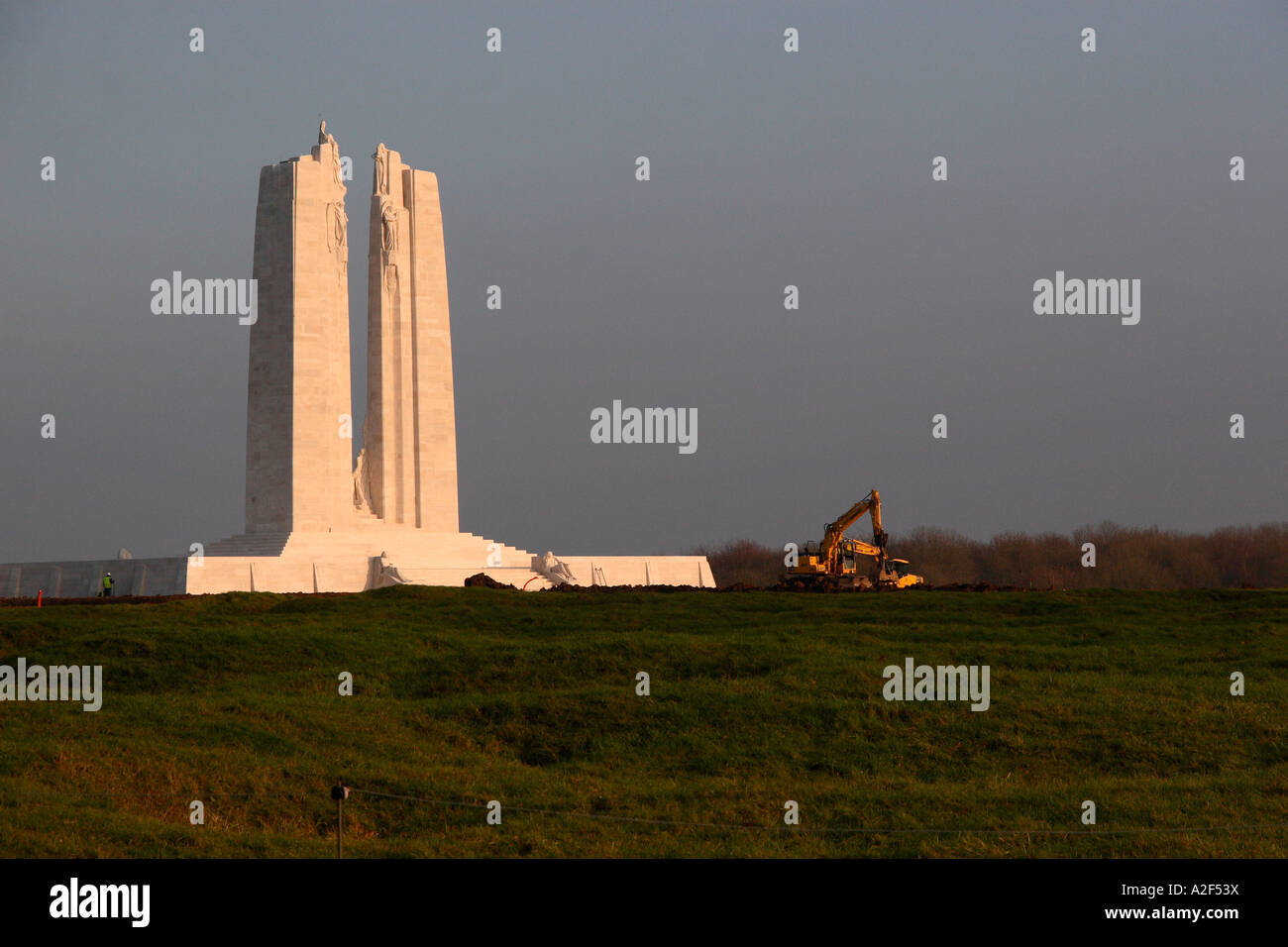 The monument to Canadian war dead at Vimy Ridge in northern France ...