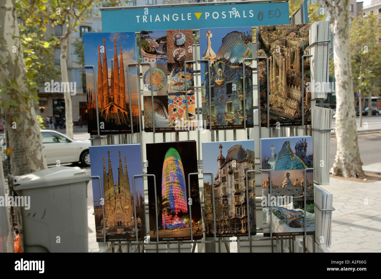 Barcelona picture postcards Stock Photo - Alamy