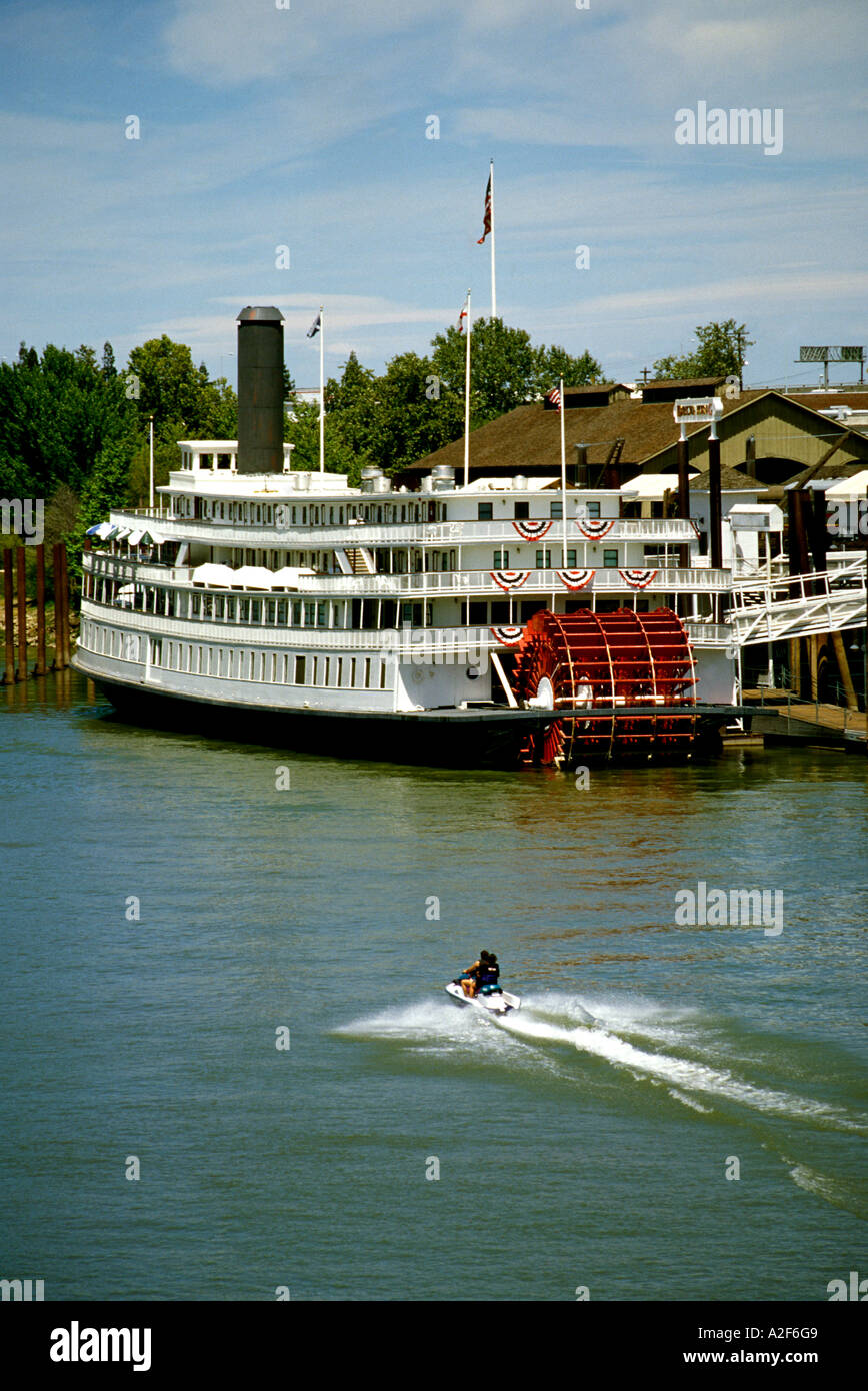 California Gold Country Delta King riverboat hotel at Old Sacramento ...