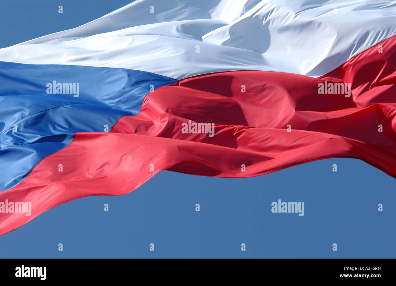 Waving national flag of the Czech Republic Stock Photo - Alamy