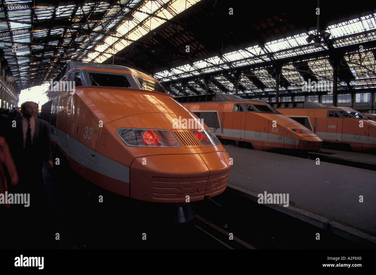 EU, France, TGV Highspeed Train, Paris, Lyon Station Stock Photo - Alamy