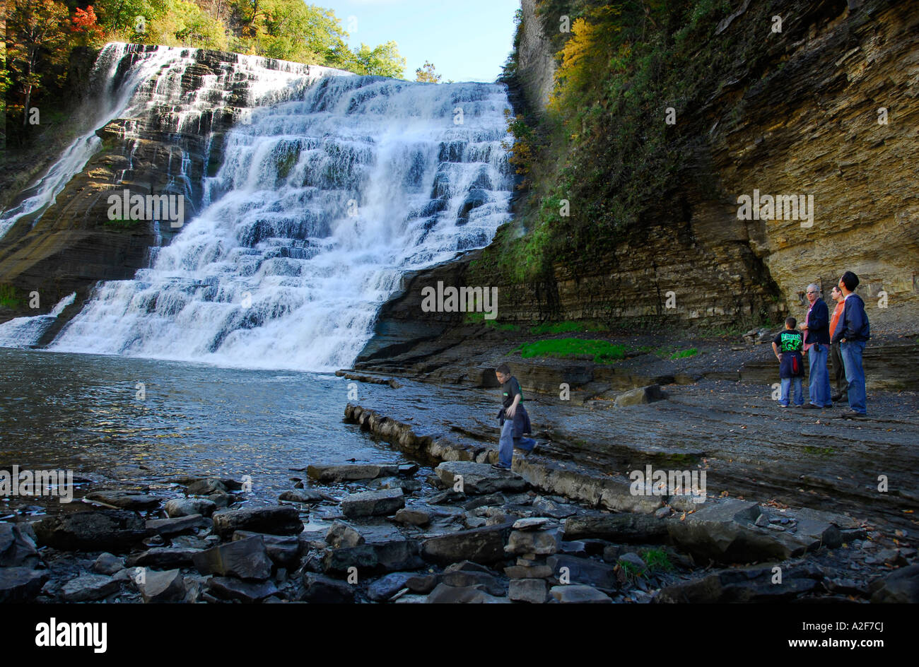 Ithaca Falls, Ithaca NY USA Stock Photo - Alamy