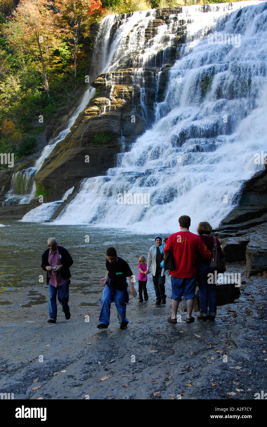 Ithaca Falls, Ithaca NY USA Stock Photo - Alamy