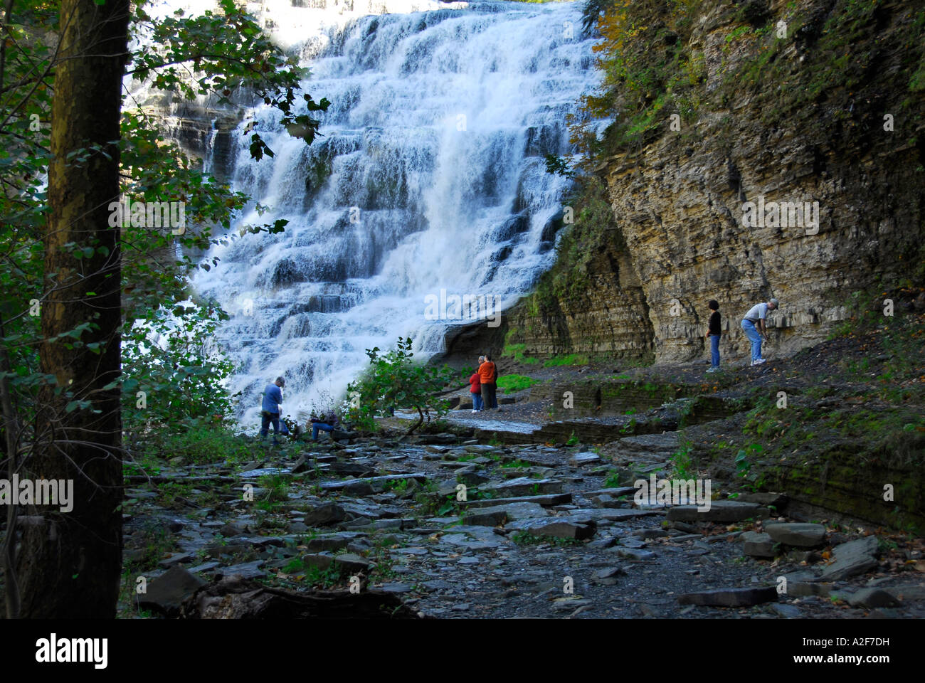 Ithaca Falls, Ithaca NY USA Stock Photo - Alamy