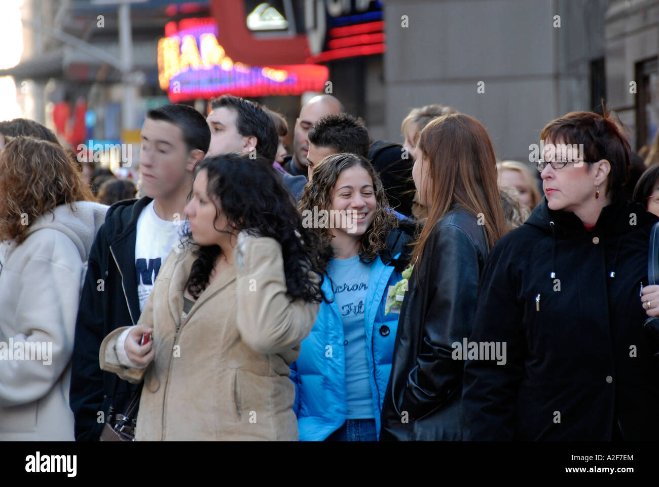 Times Square scene Stock Photo - Alamy