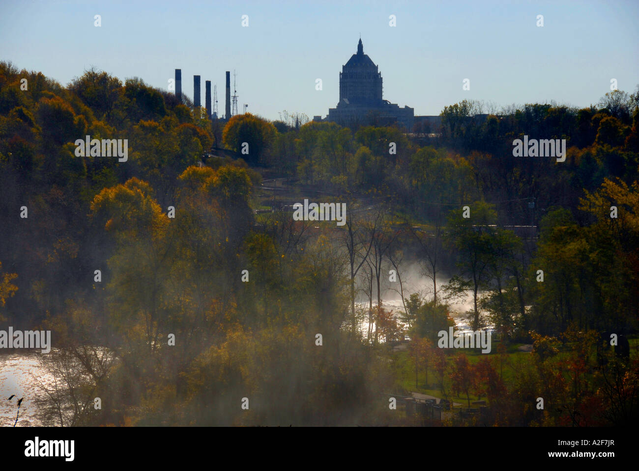 Genesee River gorge, Rochester NY USA Stock Photo - Alamy