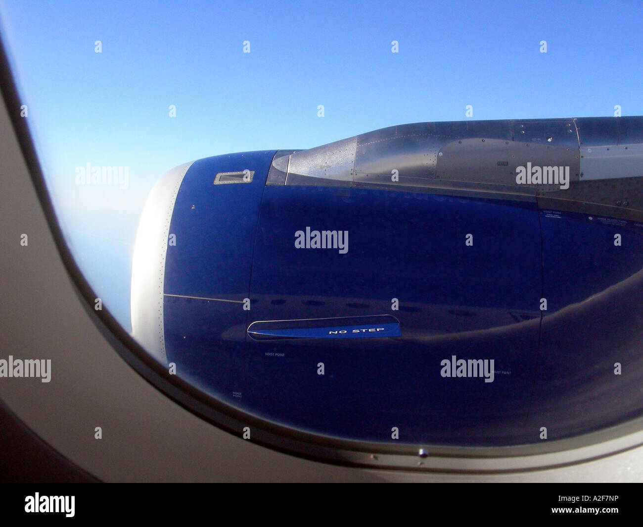 Jet engine in flight Stock Photo - Alamy