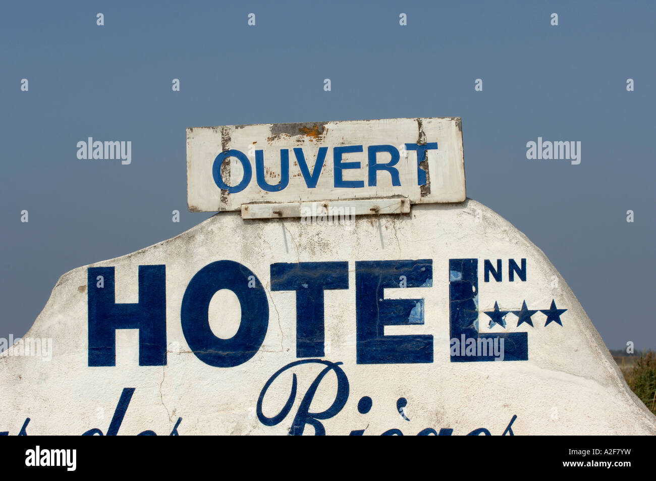 old hotel sign, open Stock Photo - Alamy