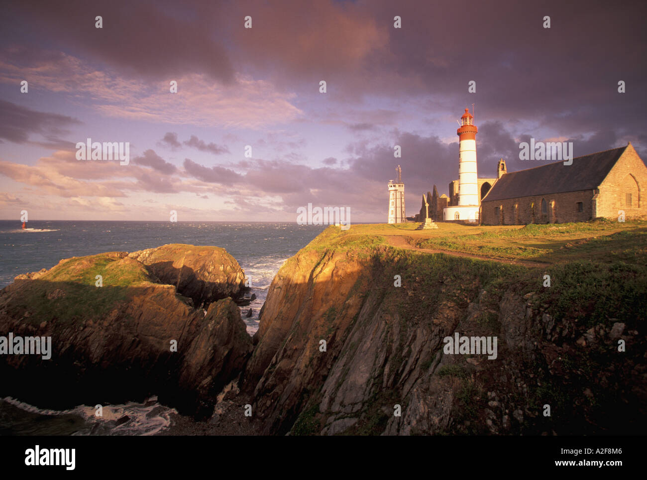 EU, France, Brittany, Finistere, St. Mathieu, Pointe De St. Mathieu ...