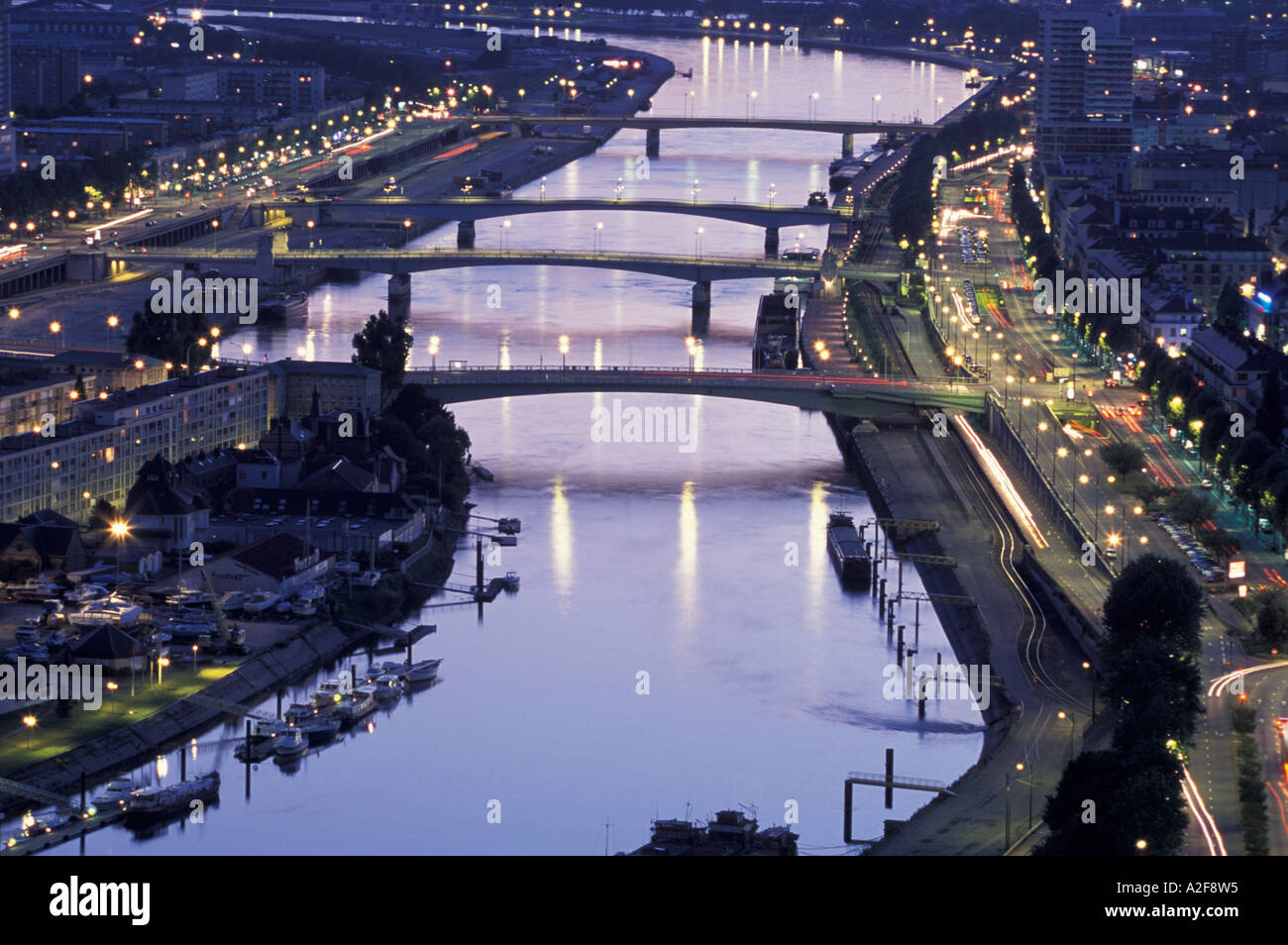 View of rouen and the seine river hi-res stock photography and images ...
