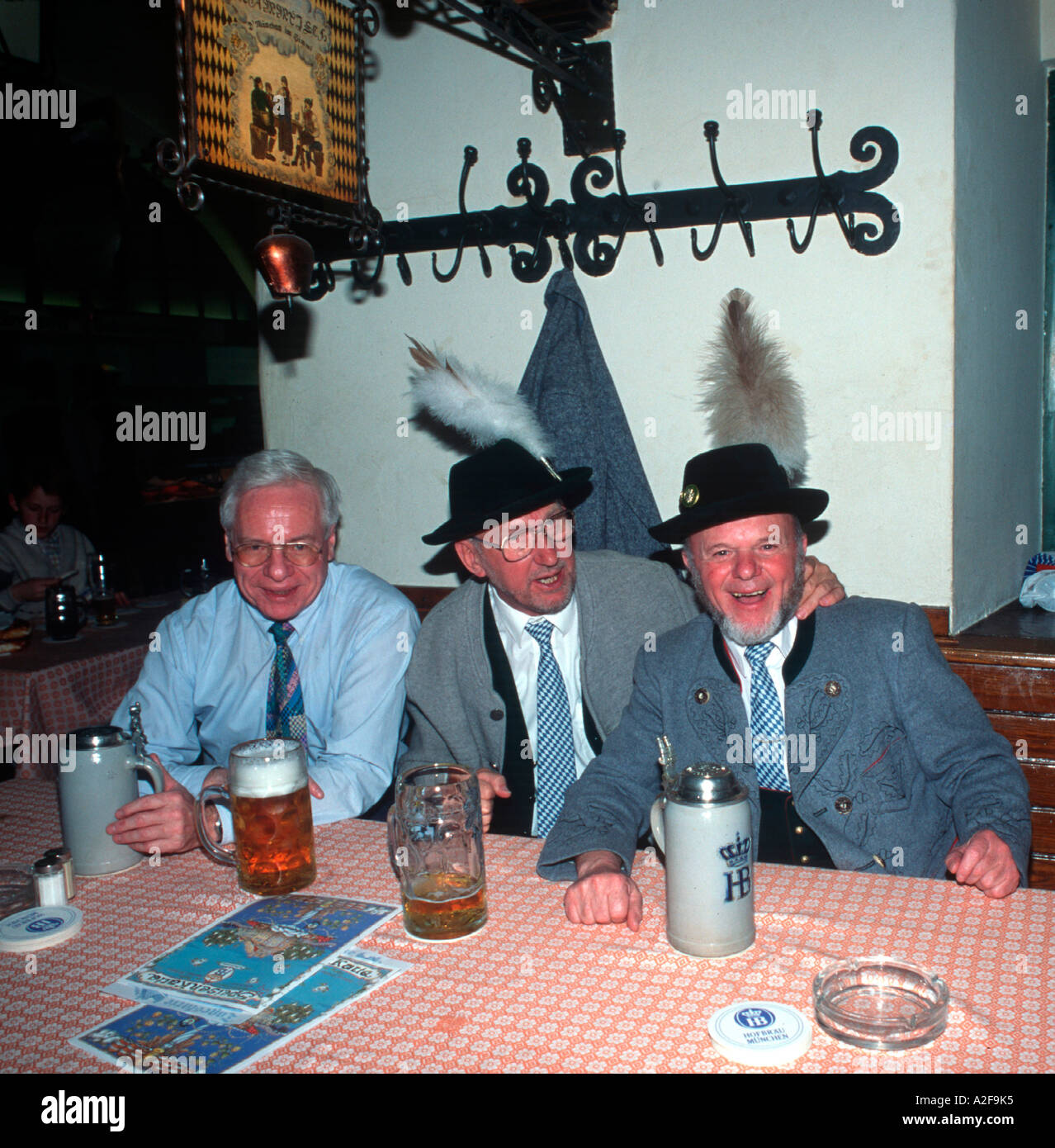 Munich's famous beer drinking hall, Hofbrauhaus Stock Photo - Alamy