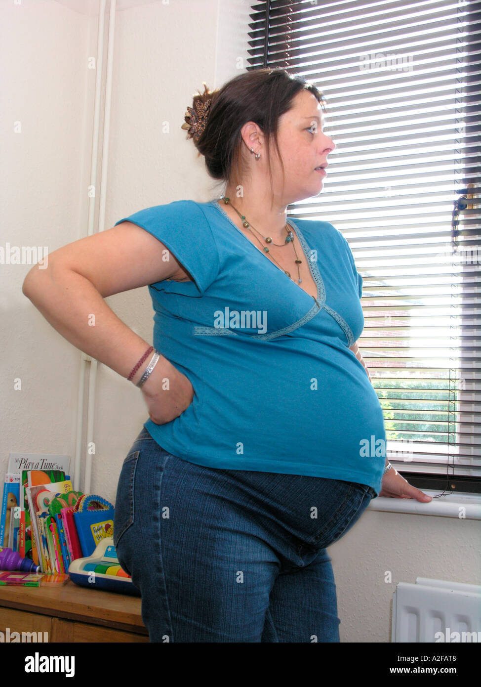 In the late stages of pregnancy hi-res stock photography and images - Alamy