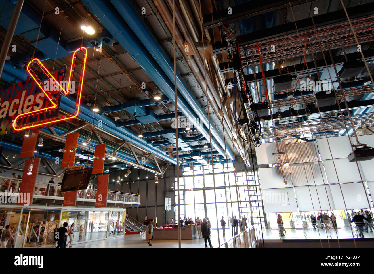 Paris Centre Pompidou Interior High Resolution Stock Photography and ...