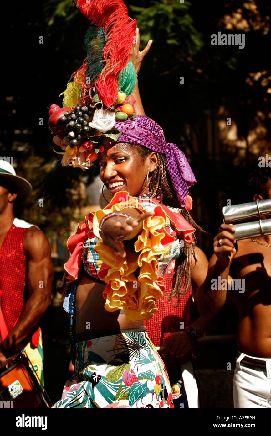 A colorful Caribbean dance band in Sydney Australia Stock Photo - Alamy