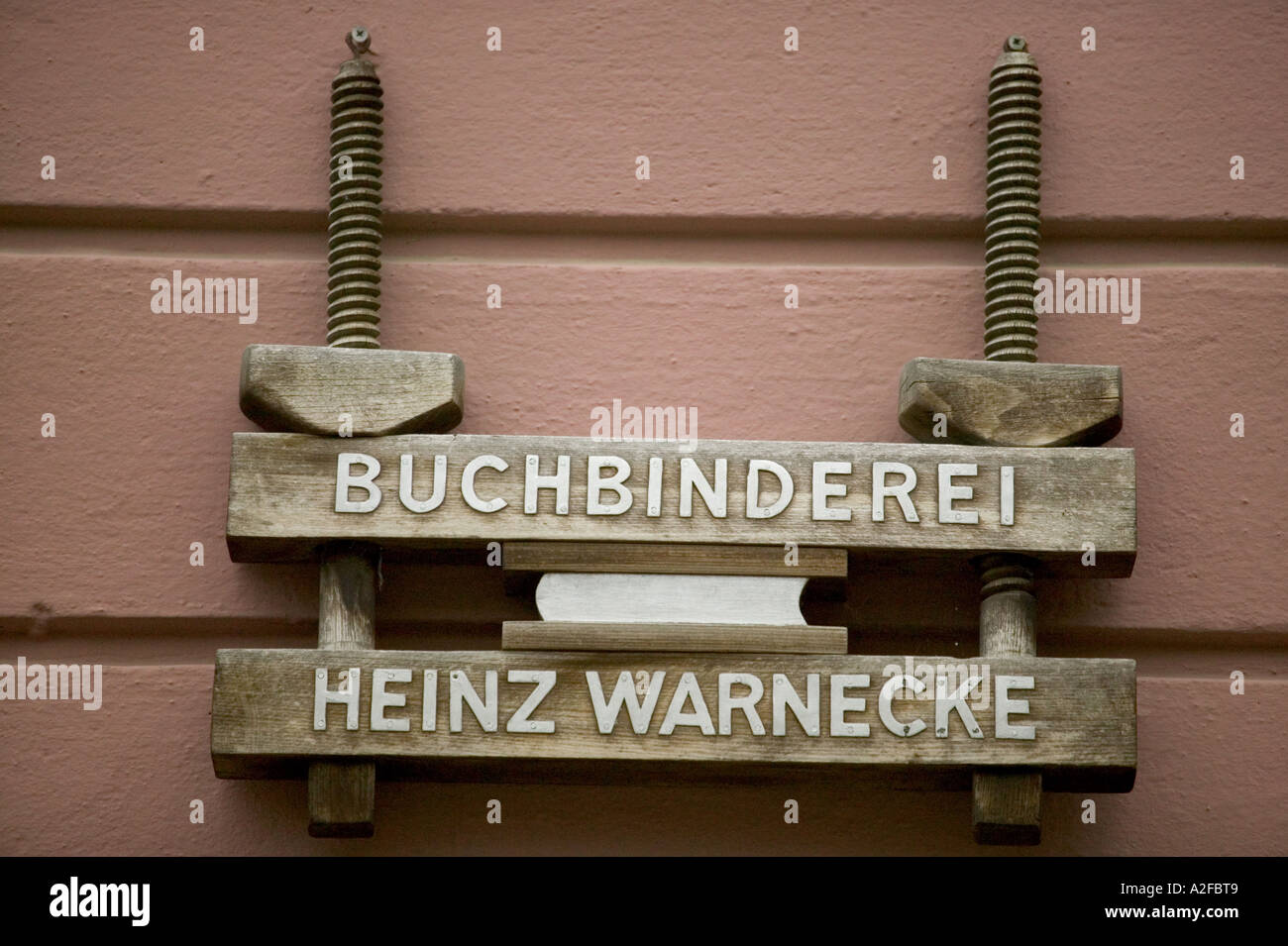 shop sign, Rostock, Germany Stock Photo - Alamy