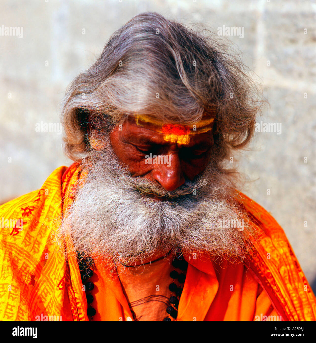 Sadhu Varanasi India Stock Photo - Alamy