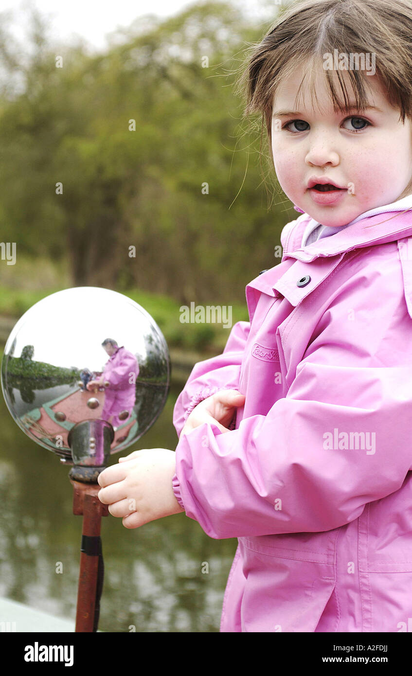 Girl and reflection Stock Photo - Alamy