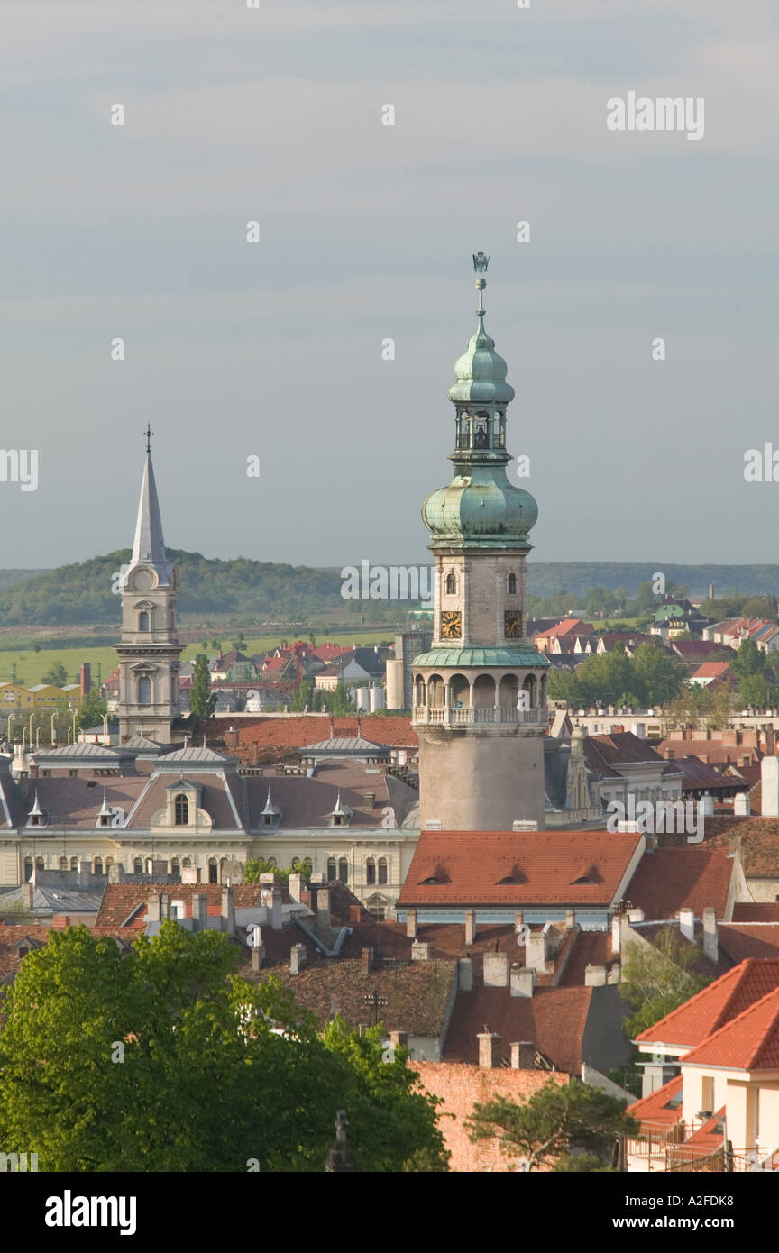 HUNGARY, WESTERN TRANSDANUBIA, Sopron: Town View & Firewatch Tower ...