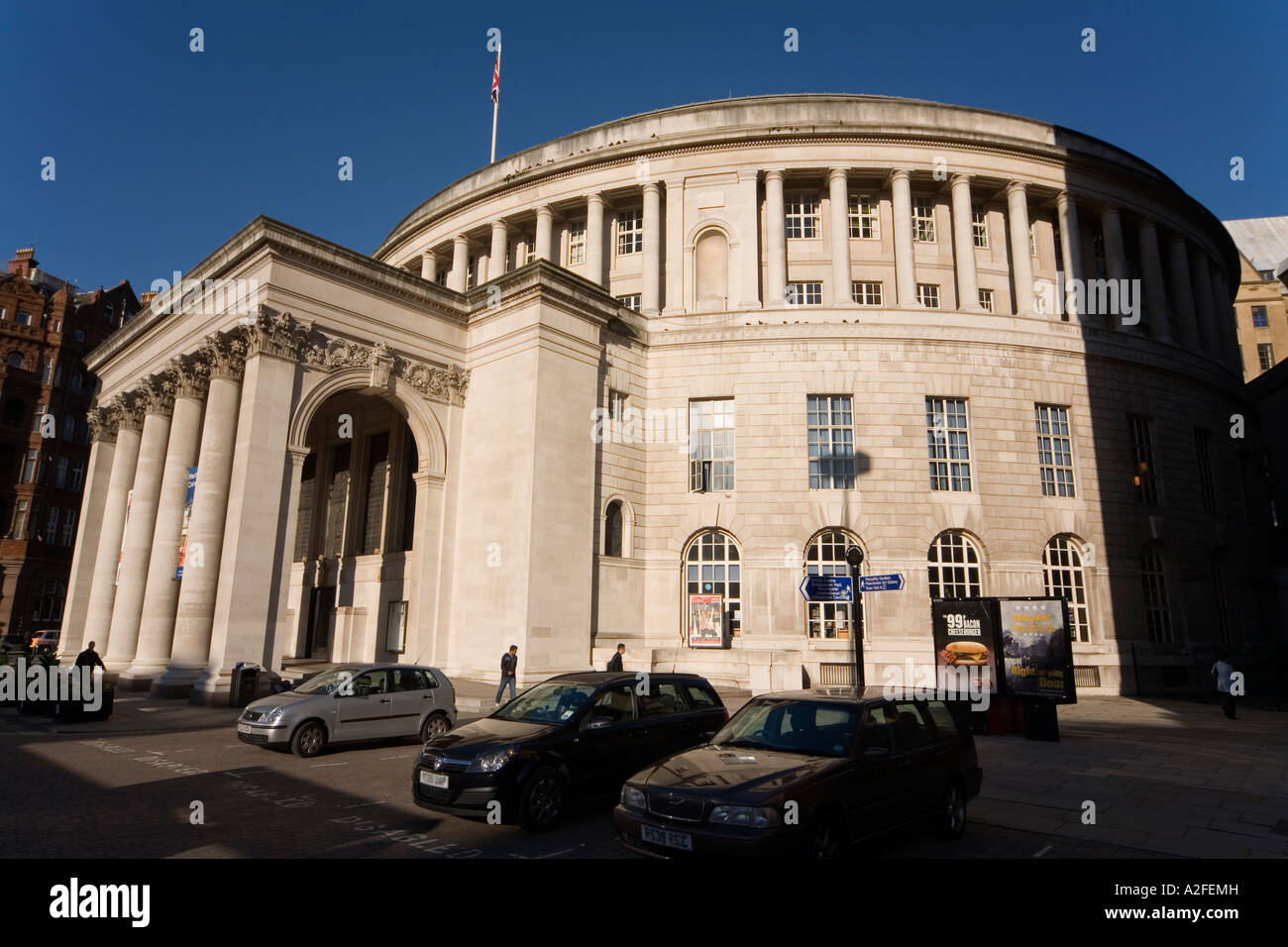 Manchesters public library in Saint Peters Square Manchester UK Stock ...
