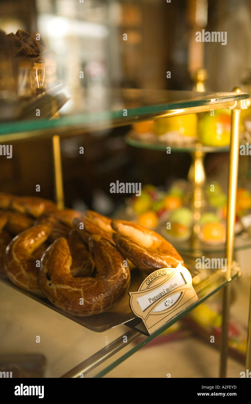 HUNGARY, Budapest: Pest, Interior of Gerbeaud Cake Shop (most famous in ...