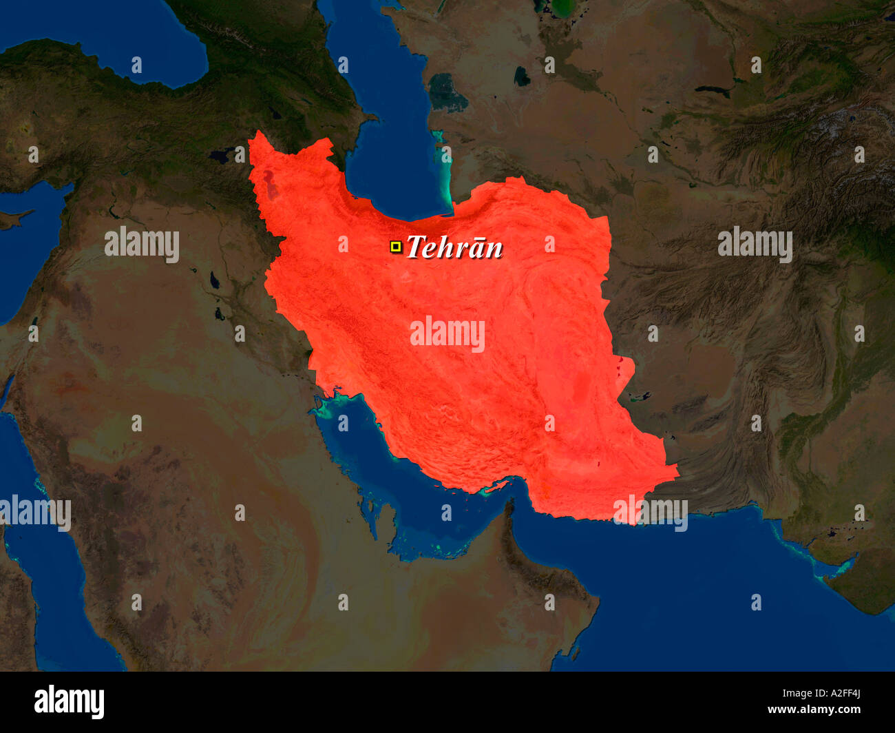 Aerial map iran hi-res stock photography and images - Alamy