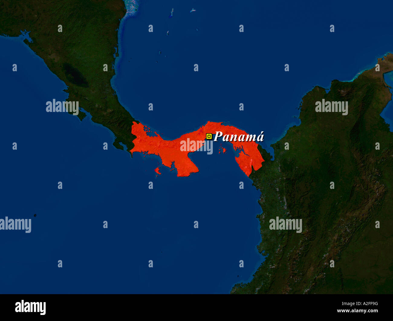 panama on map capital