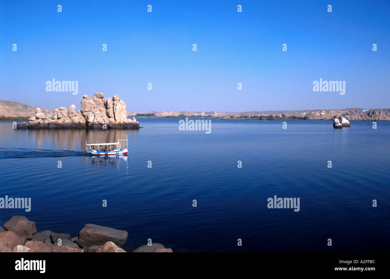 The Nile from the Temple of Philae Stock Photo - Alamy
