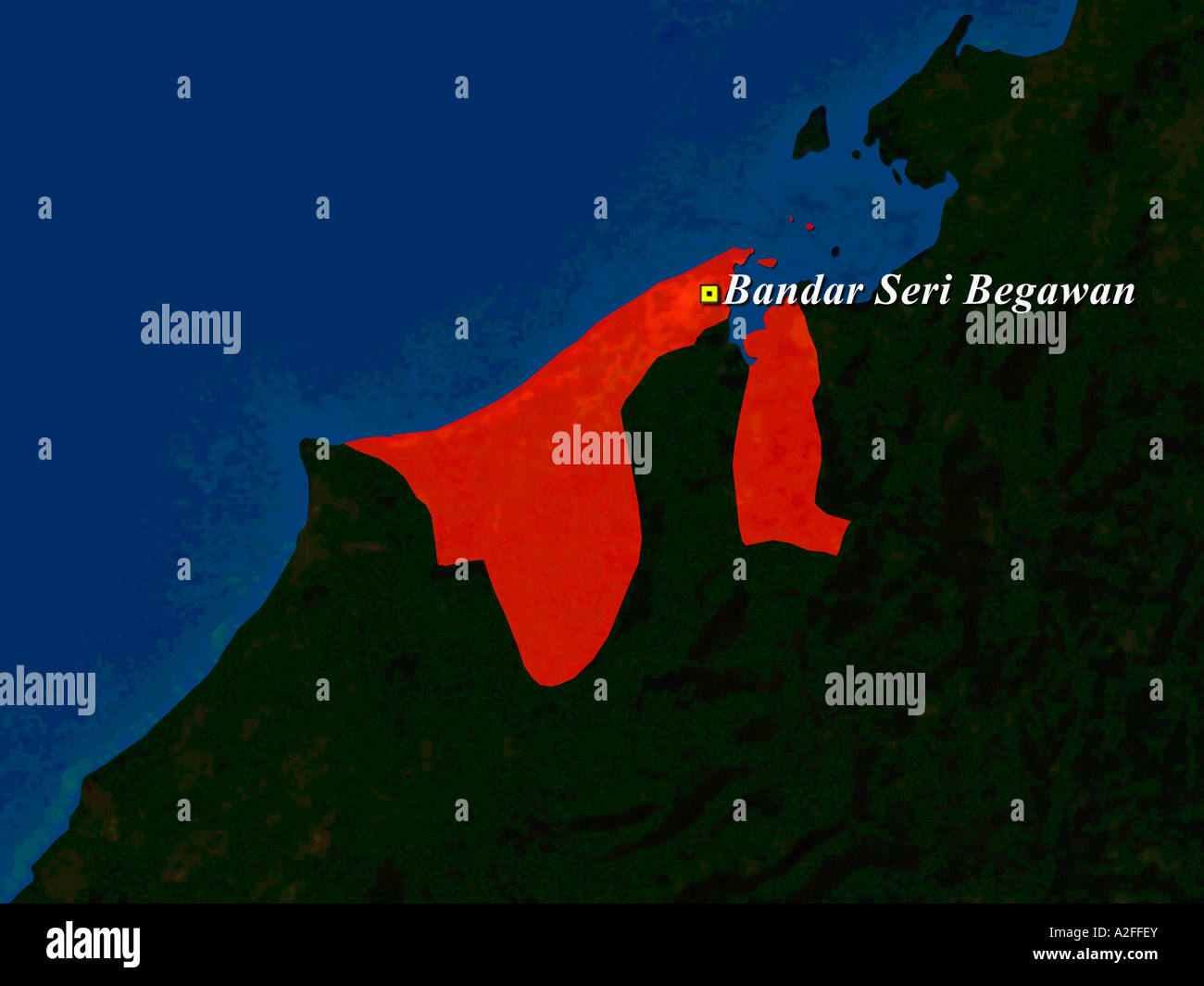 Brunei bandar seri begawan aerial hi-res stock photography and images ...