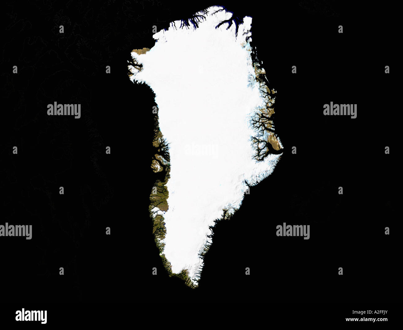 Country greenland satellite view hi-res stock photography and images ...
