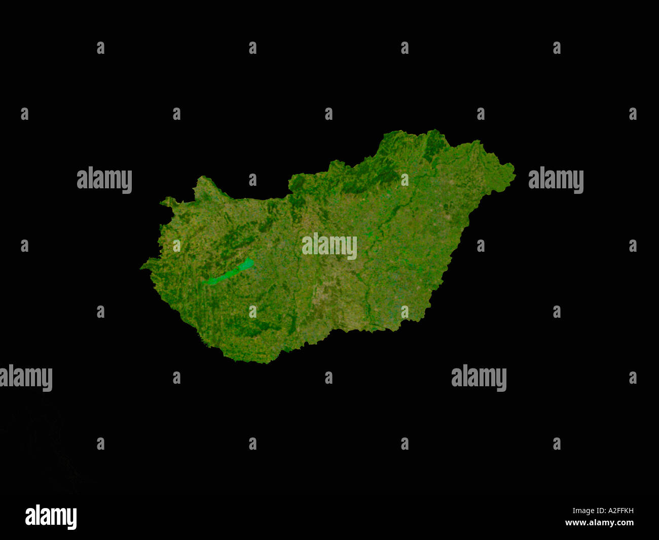 Physical Map Of Hungary