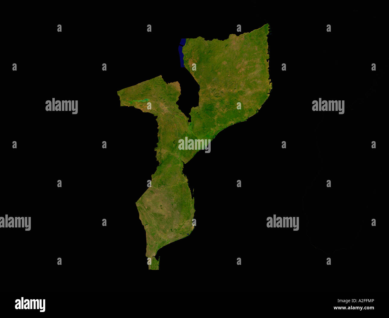 Satellite image of mozambique hi-res stock photography and images - Alamy