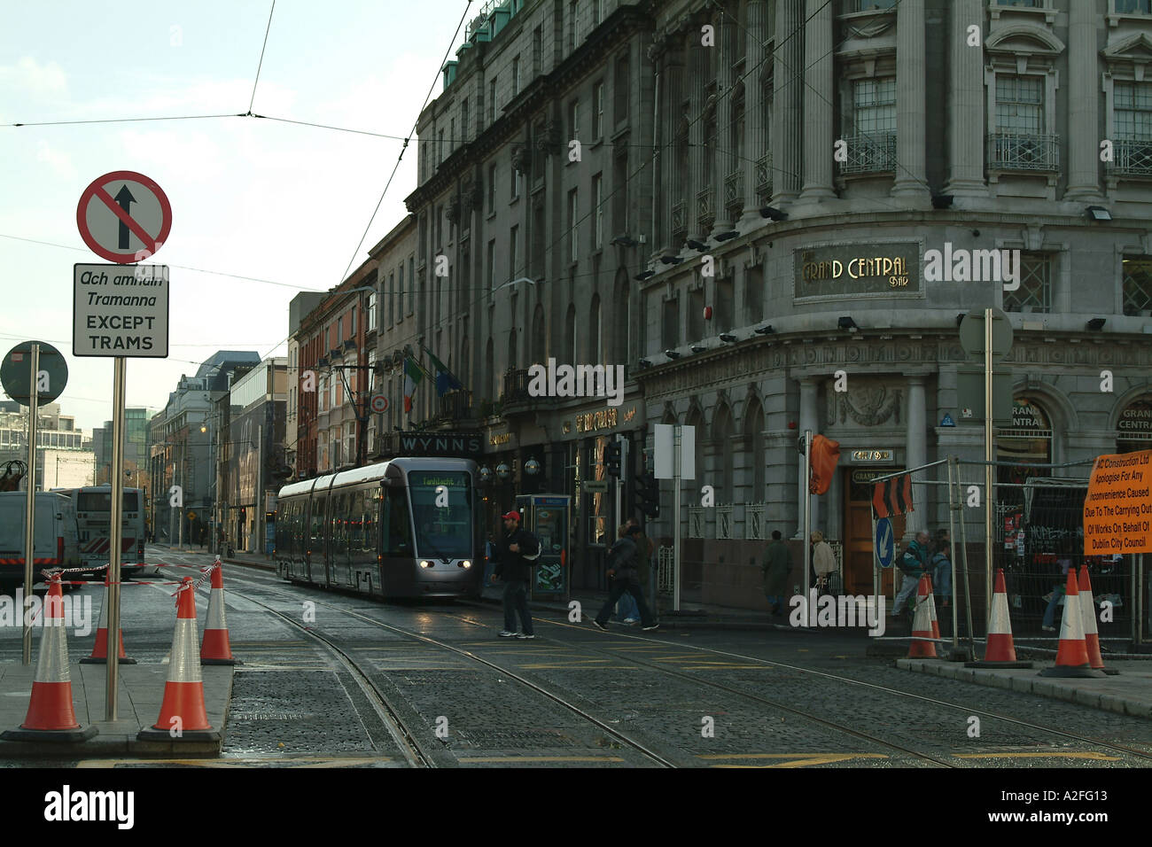 Dublin Tram Ireland Stock Photo - Alamy