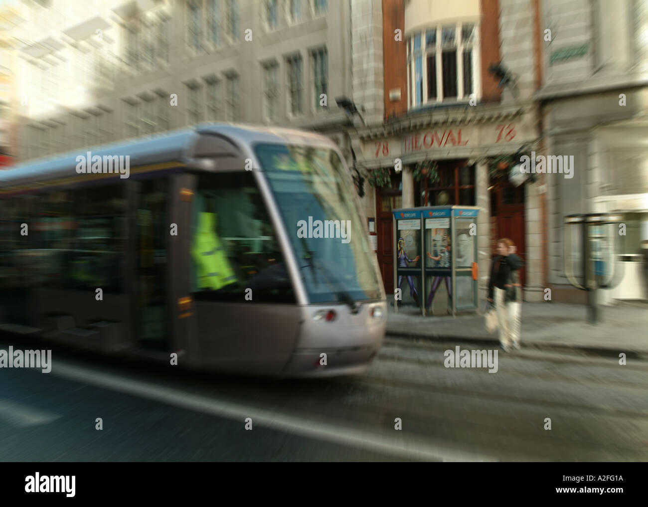 Dublin Tram Ireland Stock Photo - Alamy